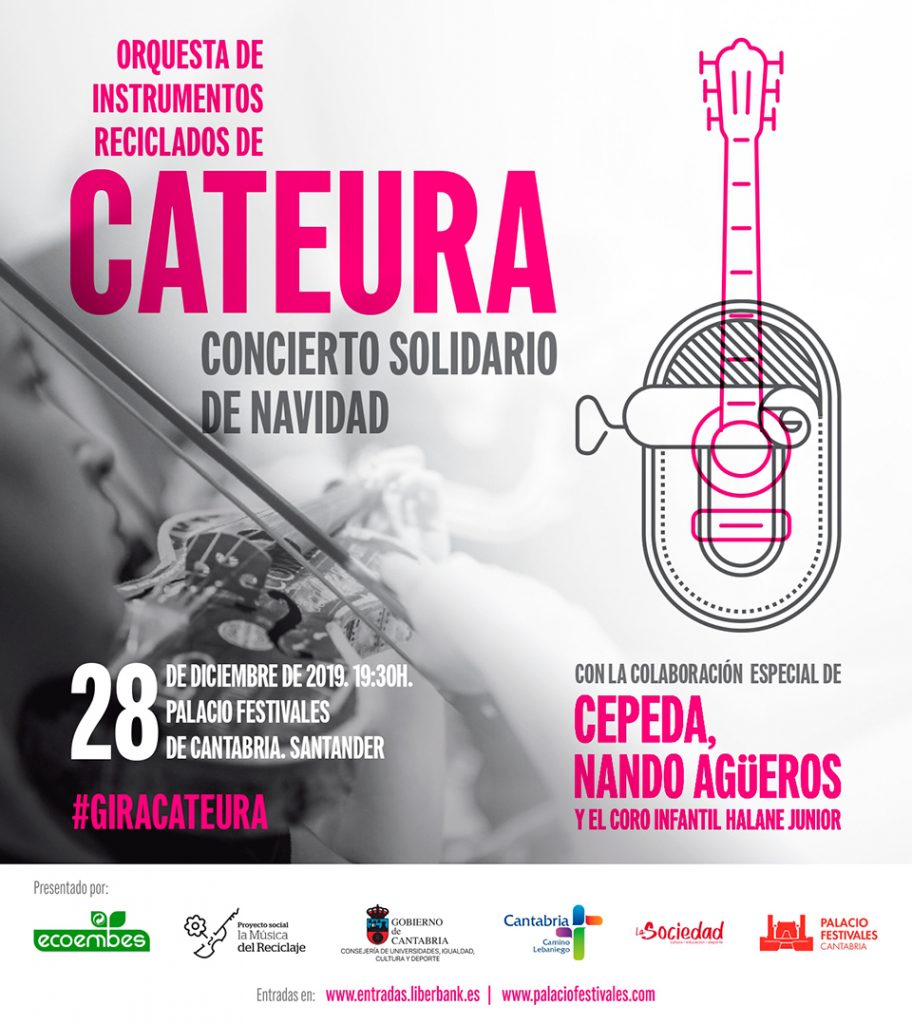 Cepeda y Nando Agüeros en la Orquesta de Instrumentos Reciclados